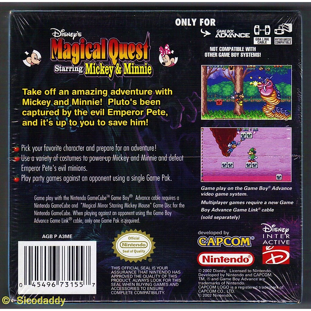 Disney's Magical Quest Starring Minnie & Mickey - Game Boy Advance