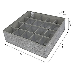 GRANNY SAYS Bundle of 2-Pack Large Storage Bins with Lids & 2-Pack Socks Storage Organizers