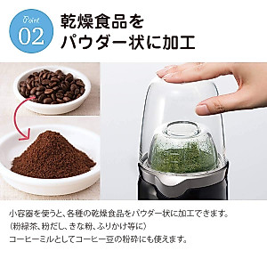 Iwatani CRUSH MILLSER IFM-C20G Black Food Blender