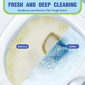 Toilet Cleaners Strips 100 Count, Eco-Friendly Portable Toilet Cleaning Sheet, Septic Safe Bathroom Cleaning Supplies with Fresh Scent, Plastic-Free Packaging