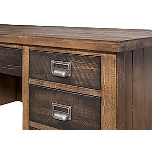 Martin Furniture Heritage Half Pedestal Desk