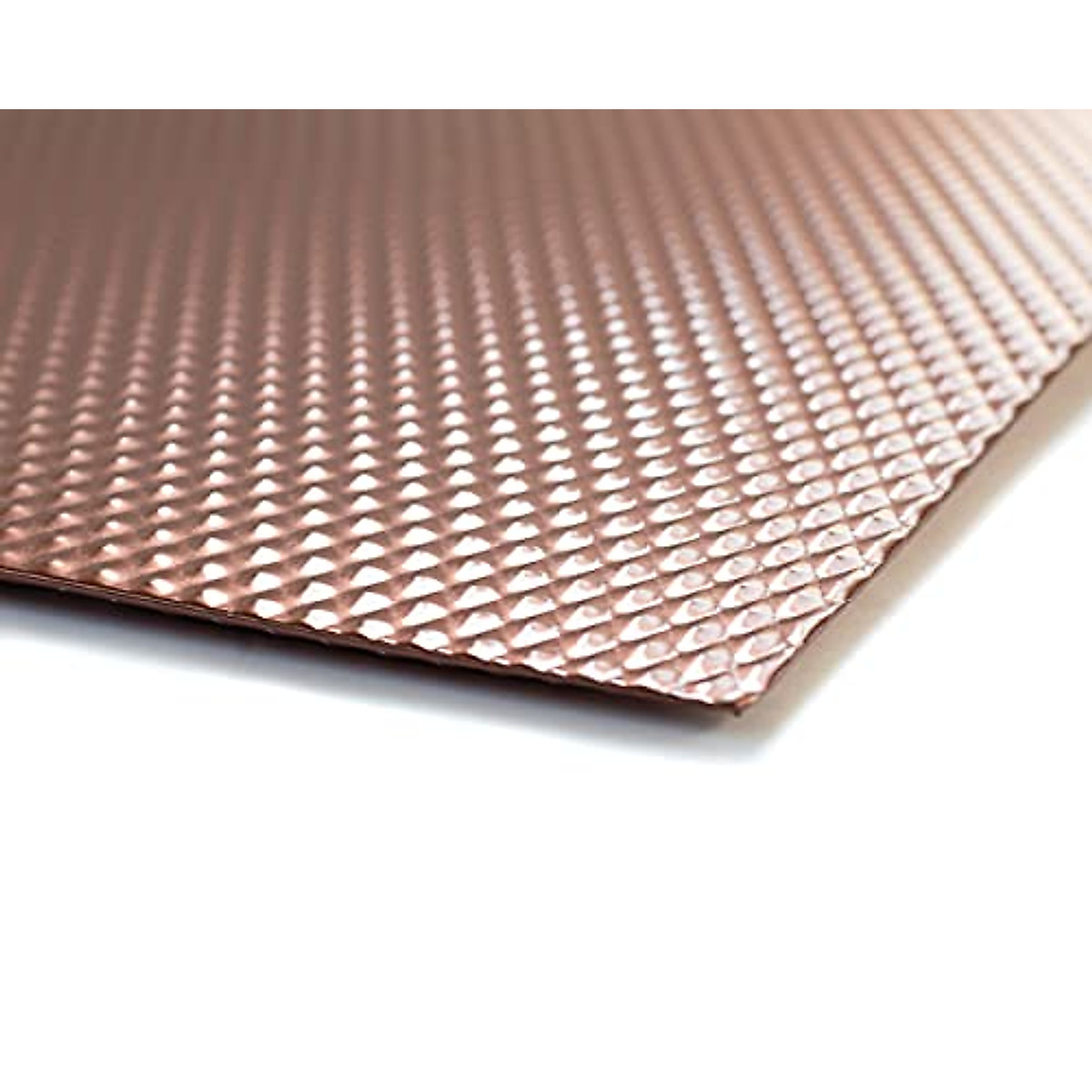 Heat Resistant, Non-Slip, Metal Counter / Table Protector Mat, Large - 14" x 17" - 2 Pack - Copper Color