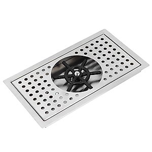 Pitcher Rinser,304 Stainless Steel Bar Glass Cleaning Rinser Cup Washing Machine Glass Rinser,Drain and Drip Tray Cup Washer for Sink,Cup Washer Spray Rinser for Hotel Cafe Restaurant