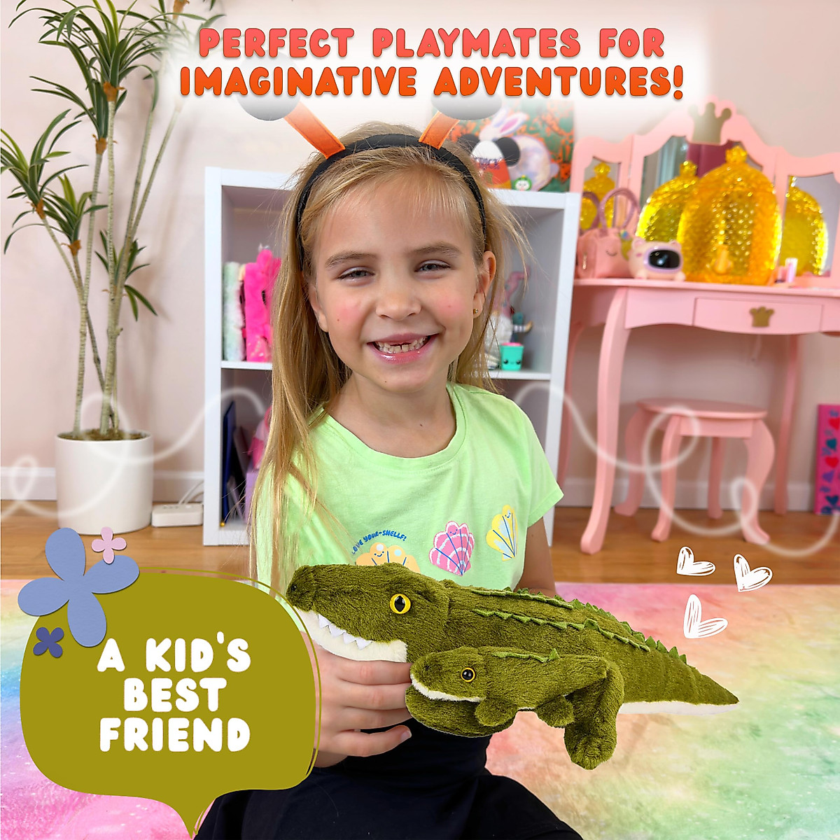 Forest & Twelfth Mom & Baby Mini River Otter, Stuffed Animals for Kids, Baby Shower Decorations, Nursery Decor, River Animals for Toddlers, Stuffed River Otter, Soft, Plush Toy (River Otter)