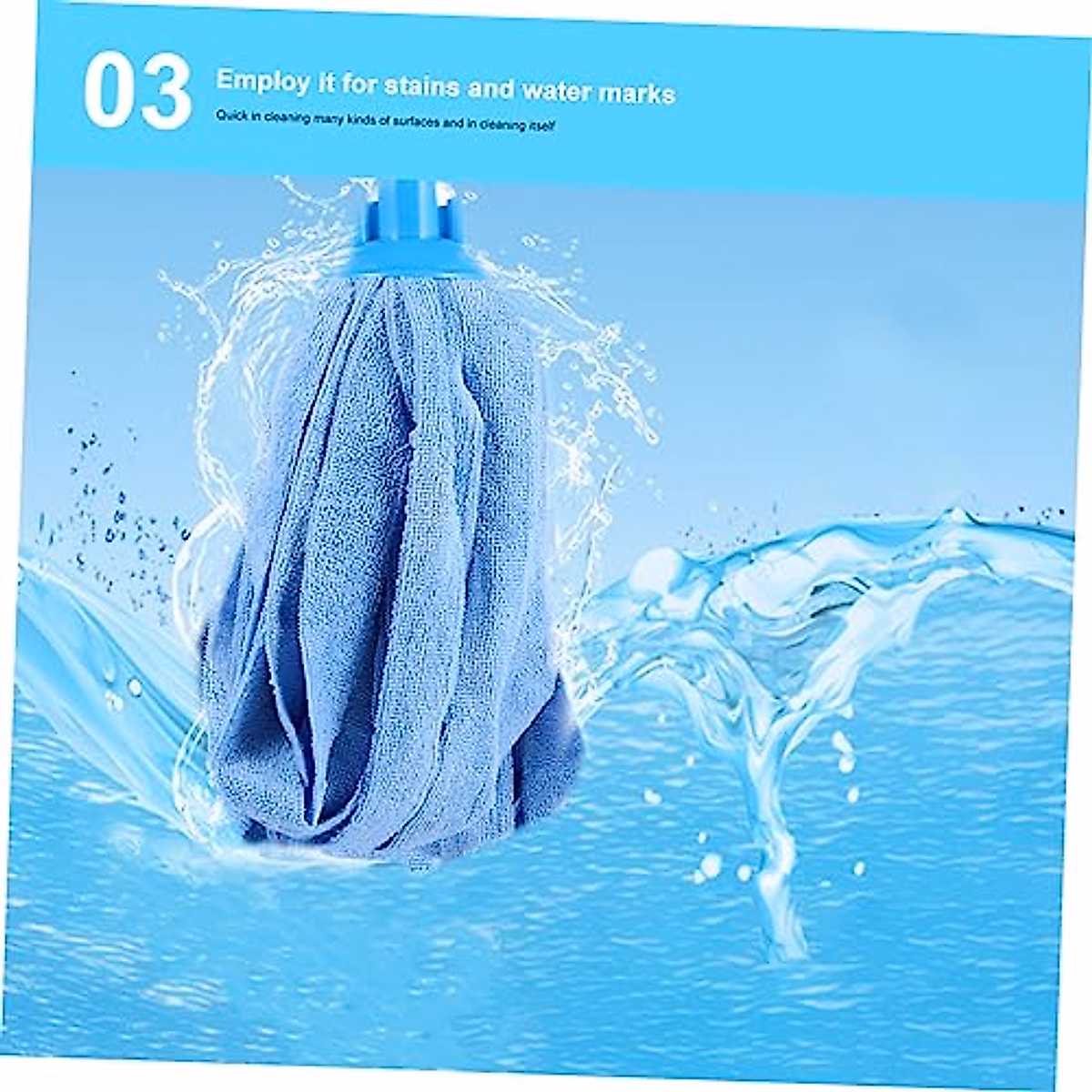 Mop Cleaner 2pcs Commercial Mop Head Microfiber Cloth Mop Refill Head Cleaning Accessories Floor Mops Mop Cleaner Mop Head Refill Mop Head Replacement Mop Heads Butuo Detergent
