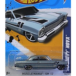 2012 Hot Wheels Muscle Mania - GM '66 Chevy Nova - 6/10 #106/247