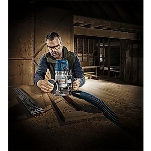 BOSCH MRC23EVSK Combination Router 15 Amp 2.3 Horsepower Corded Variable Speed Combination Plunge & Fixed-Base Router Kit with Hard Case