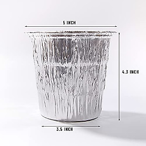 Z GRILLS BBQ Grease Foil Bucket Liners Grill Drip Disposable Aluminum 5/20/25/30 Packs (5 Packs)