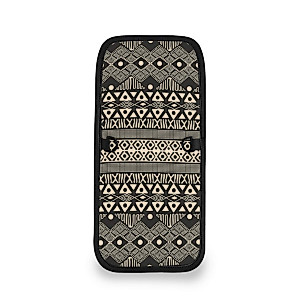 ALAZA African Print Pattern Boho Geometric Lattice Small Crossbody Wallet Purse Cell Phone Bag Rfid Passport Holder with Credit Card Slots