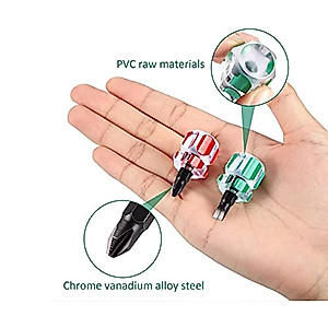 Deal Maniac Mini Ultra Short Stubby Screwdriver Set 2 Pieces 1 Phillips, 1 Flat Head, Sewing Machine Repair Performance Tool, Suitable for Tight Spaces & DIY Repairs A must have for every toolbox