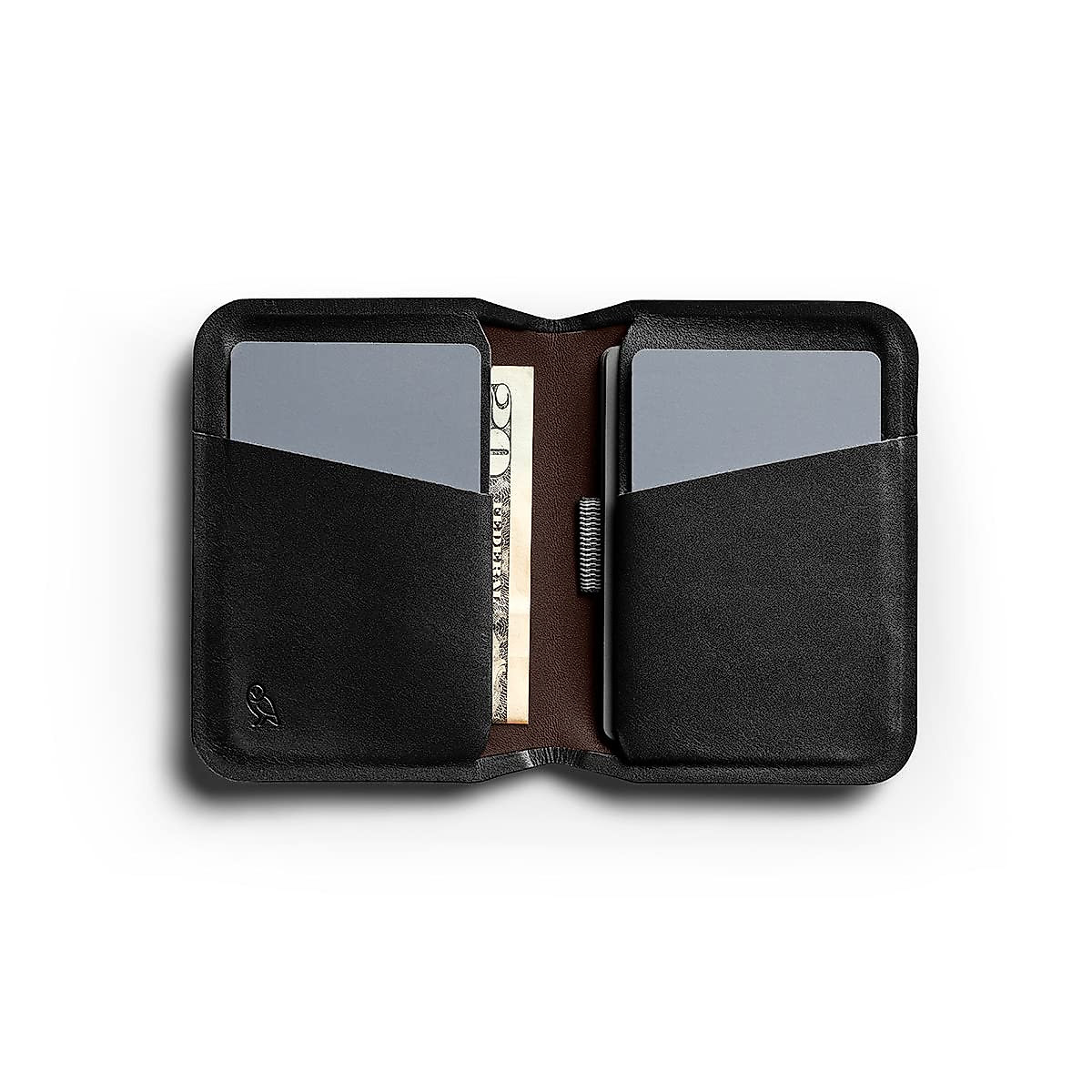 Bellroy Apex Slim Sleeve (Slim Bifold Leather Wallet, RFID Protected) - Raven