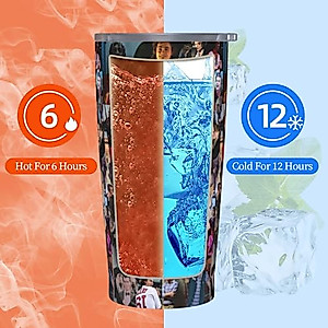 OAEWRE Joe Actors Keery Stainless Steel Mug Insulated Tumbler Coffee Mugs with Lids and Straw Double Wall Vacuum Cup 20oz