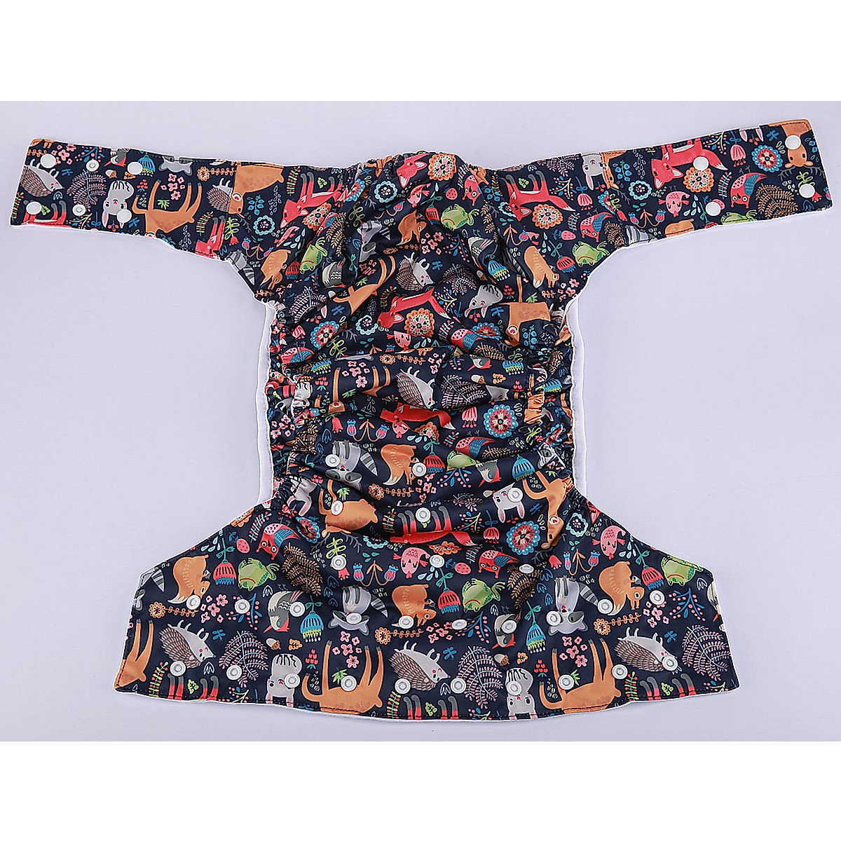 ReUseLife 2 Pieces Adjustable Washable Reusable Cloth Incontinence Underwears for Women and Men,Adult Cloth Diaper,Snap Closure,Waist 27-39 Inches