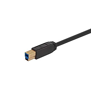 Monoprice USB 3.0 Type-A to Type-B Cable - 3 Feet - Black | Compatible with Monitor, Scanner, Hard Disk Drive, USB Hub, Printers - Select Series