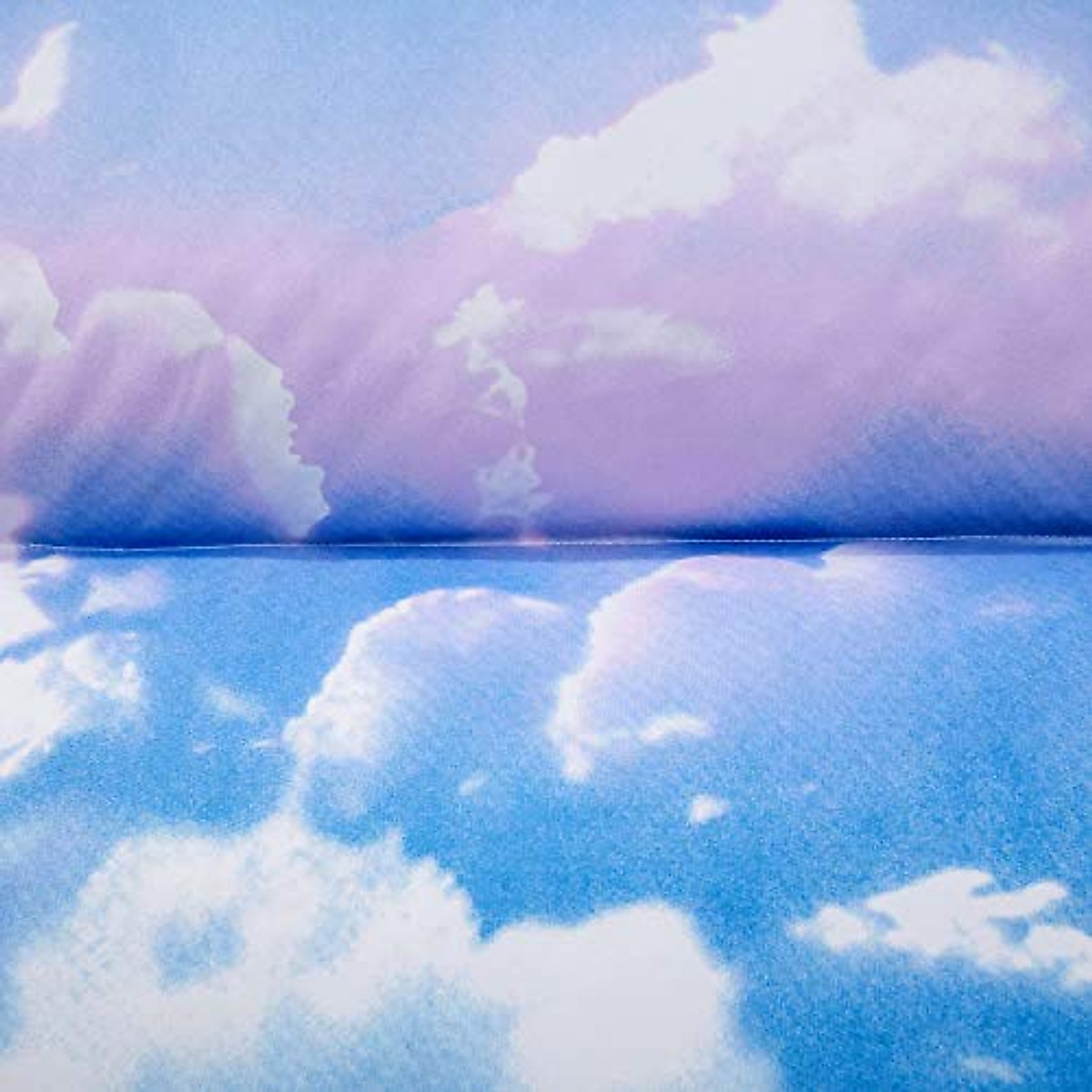 Mengersi Pillow Bed Floor Lounger Cover for Kids, Floor Pillow Case Bed Cover, Rainbow Kids Cot for Nap, TV Time, Reading,Requires 5 Pillows (Pillows Not Included),Queen, Pink and SkyBlue