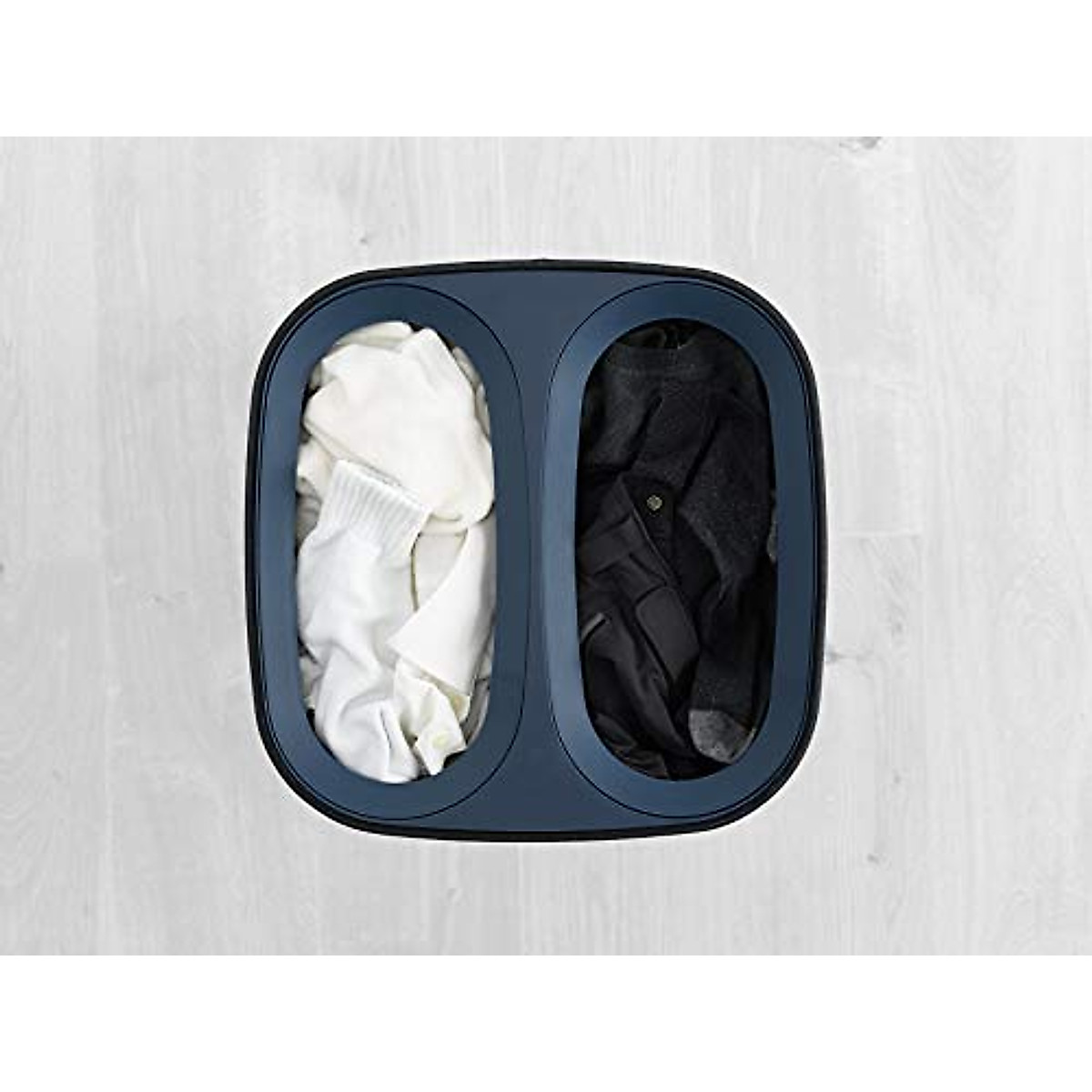 Joseph Joseph Tota 60-litre Laundry Hamper Separation Basket with Lid - Black