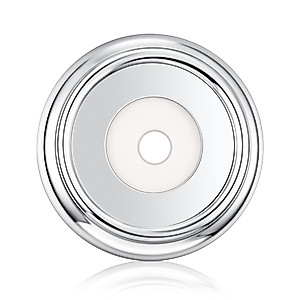 Enhon Metal Tub Spout Cover Ring, Bathroom Faucet Remodeling Wall Plate with Foam Gasket, 1-1/2 Inch ID and 3-5/8 Inch OD(Chrome)