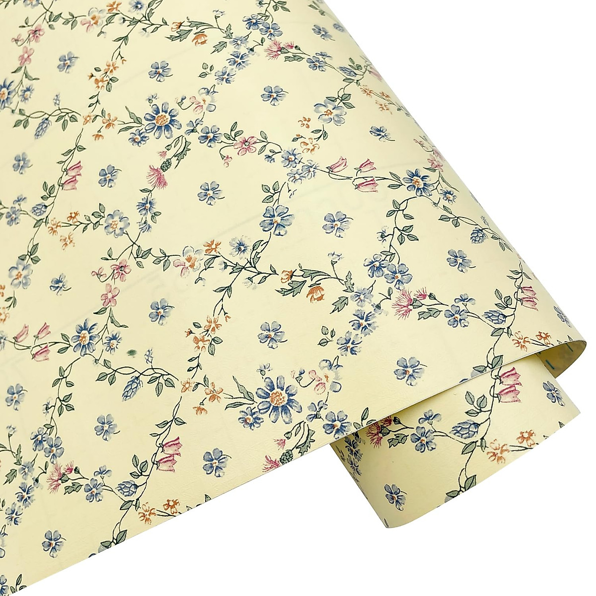 Yifely Sunmer Blooms Furniture Paper Decorative Shelf Drawer Liner Self-Adhesive Storage Locker Decor 17.7 Inch by 9.8 Feet