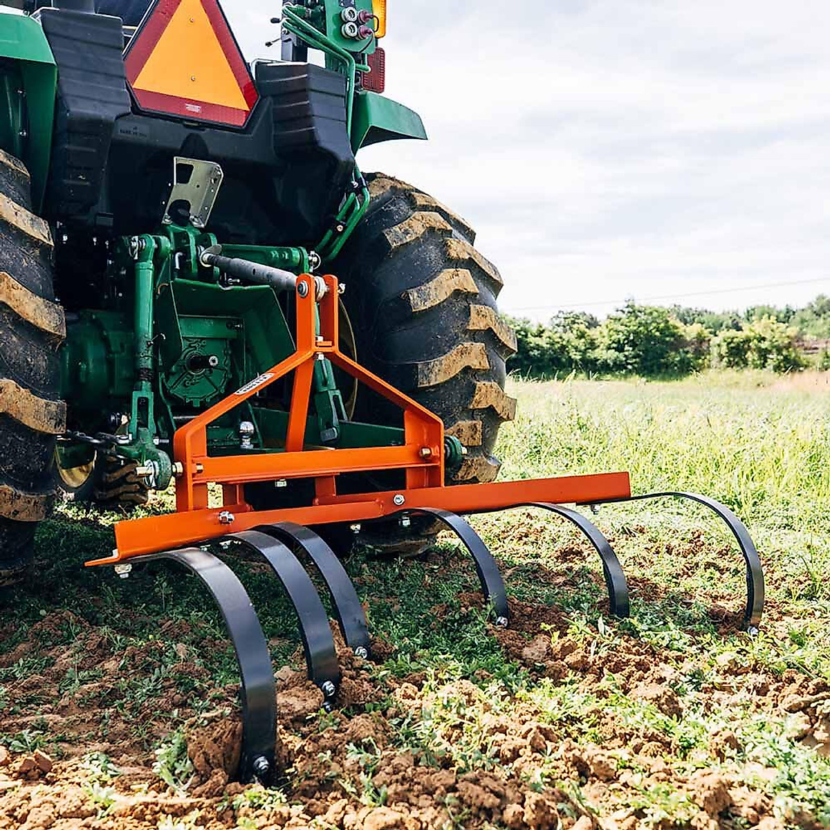 Titan Attachments Cultivator with 6 Spring Steel Shanks 3 Point Quick Hitch