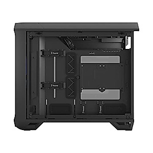 Fractal Design Torrent Nano RGB Black - Light Tint Tempered Glass Side Panels - Open Grille for Maximum air Intake - 180mm RGB PWM Fan Included - Type C - mITX Airflow Mini Tower PC Gaming Case