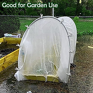 Samhopo 40 PCS Garden Clips, Greenhouse Clamps Made of Stainless Steel, Greenhouse Clips for Netting, Have a Strong Grip to Hold Down the Shade Cloth or Plant Cover on Garden Hoops or Greenhouse Hoops