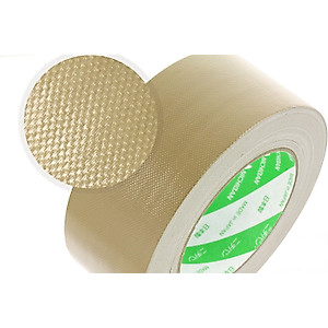 Nichiban 102N7-50 Cloth Tape, 2.0 inches (50 mm) x 86.5 ft (25 m) Roll, Ochre