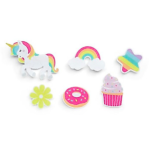 Delta Children Mix & Match Cozee Kids Chair with Interchangeable Patches, Rainbow