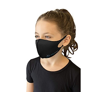 FE Active Kids Face Mask - Made in The USA Breathable, Washable, Unisex Athletic Reusable Masks for Outdoors, Sports Activities. Light, Soft, Quick Dry Fabric Children Mouth Cover Protection (2 Pack)