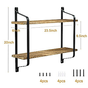 Love-KANKEI Floating Shelves Bundle（Contains 2 Items）