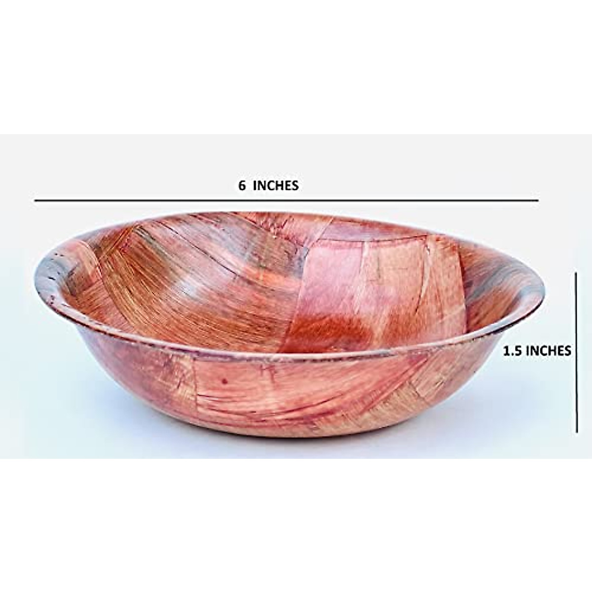 United Brands USA Wood Wooden Salad Bowl Set (6 inches)