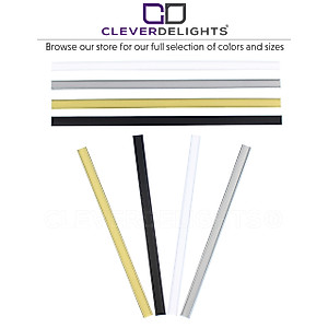 CleverDelights Peel and Stick Tin Ties - 7 Inch - Silver - 100 Pack