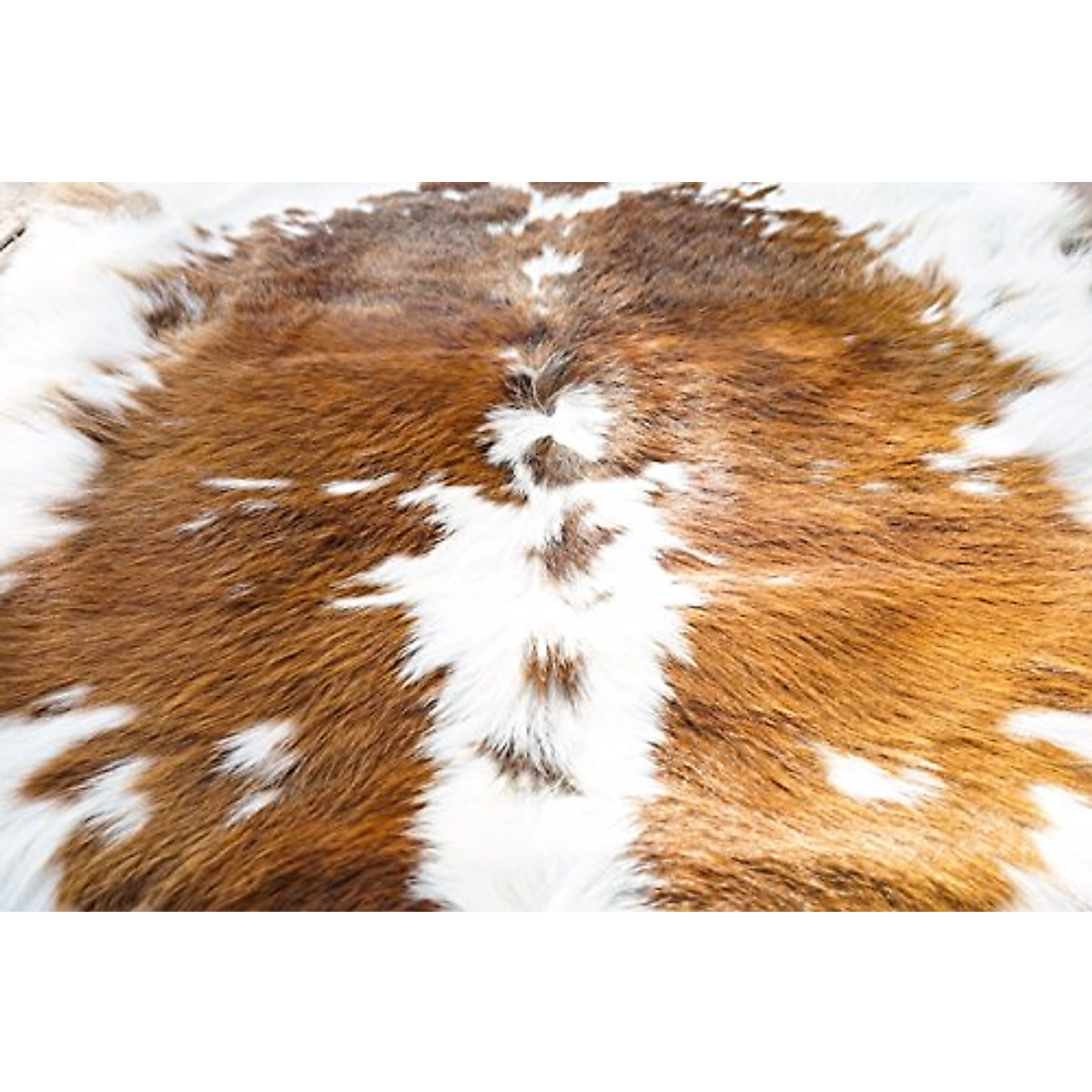 rodeo Cream Caramel Hairy Cowhide Calf Skin Approx 2x3-3x3 ft Small Area Decoration/ Coverage