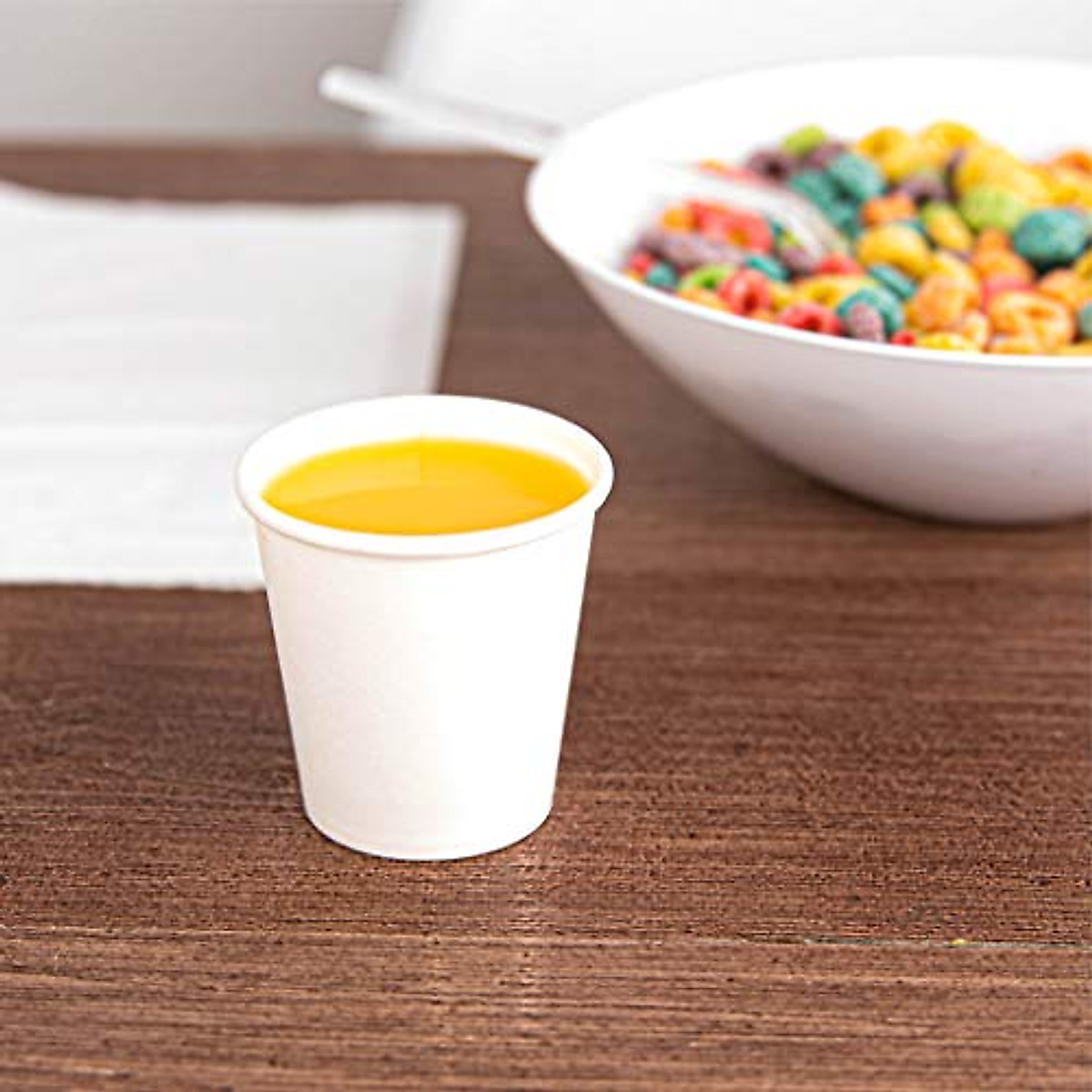 [100 PACK COFFEE CUPS] 3 ounce Disposable Paper Hot Cups - Coffee Cup, Bathroom, Espresso, Mouthwash Cups