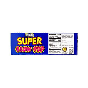 Tootsie Roll Charms Super Blow Pop Lollipops - Dual Candy and Gum Suckers - Bulk Treat for Kids and Adults - Assorted Flavors, 48 Count