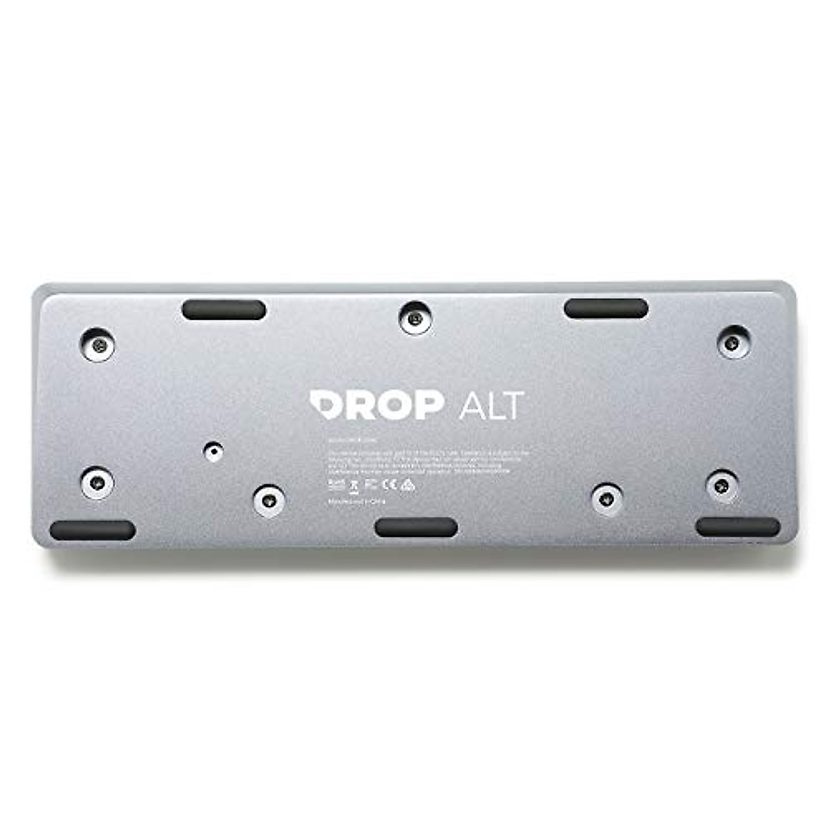 DROP ALT High-Profile Mechanical Keyboard — 65% (67 Key) Gaming Keyboard, Hot-Swap Switches, Programmable Macros, Backlit RGB LED, USB-C, Doubleshot PBT, Aluminum Frame (Kaihua Speed Silver, Gray)