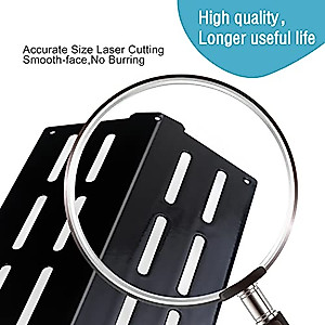 STCNADCR 2 Pack Heat Deflector& 5 Pack Flavorizer Bars Grill Replacement Parts for Weber Genesis 300 Series E310 E320 E330 S310 S320 S330 E-310 E-320 S-310 S-320，Porcelain-enameled