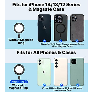 Nycetek Tesla Phone Mount Holder for MagSafe, [Super Suction Power] Dashboard Magnetic iPhone Car Mount for Tesla Model Y/3/S/X Accessories 2023, Alloy Foldable Car Holder for iPhone Samsung and More