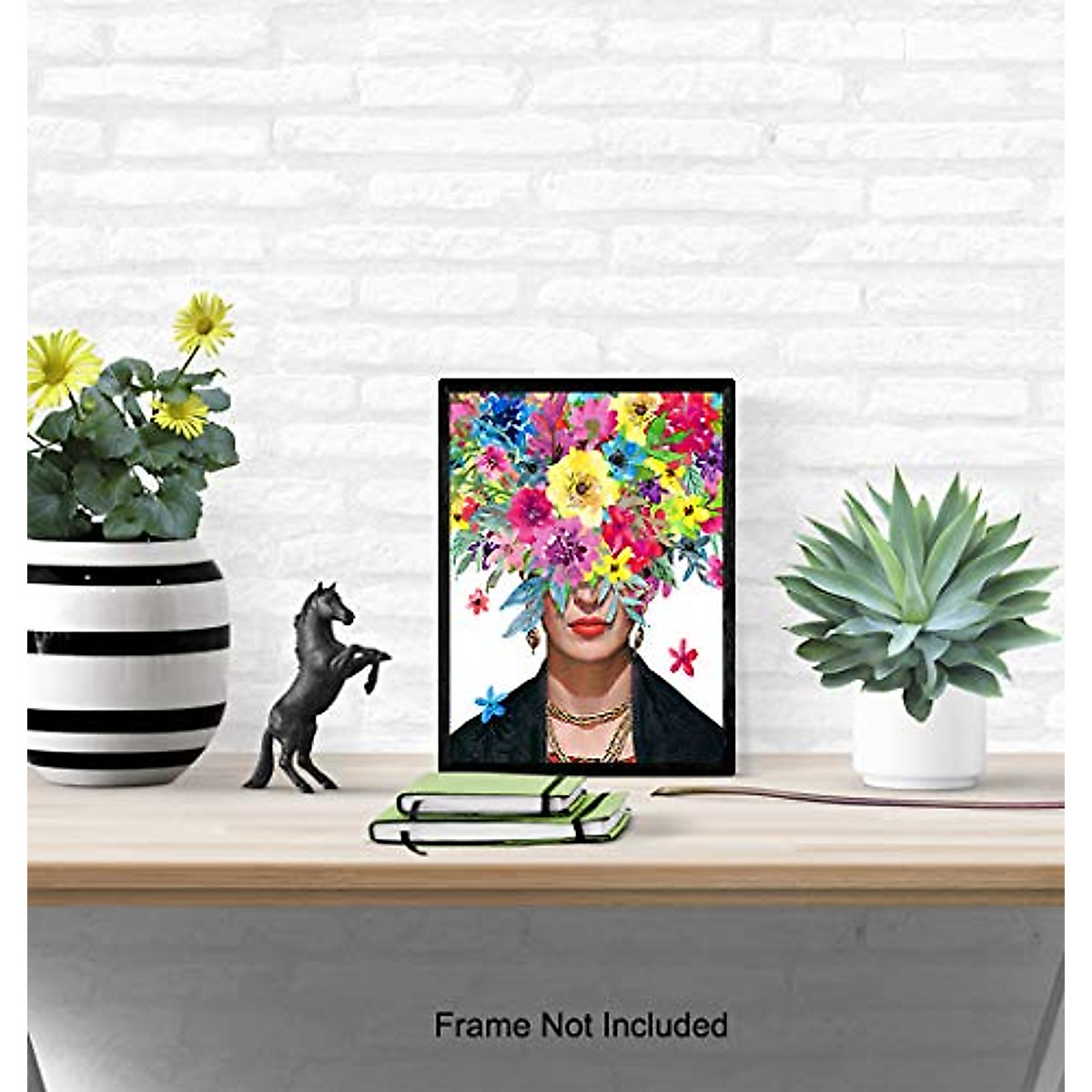 Art - Poster - Wall Decor - Boho Gift for Women, Artists - Mexican Wall Decor Decoracion Arte - Photo Print, Home Decoration for Bathroom, Living Room, Bedroom - 8x10 Unframed Print