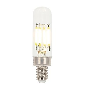 Westinghouse 5158100 2.5 Watt (25 Watt Equivalent) T6 Dimmable Clear Filament LED Light Bulb, Candelabra Base