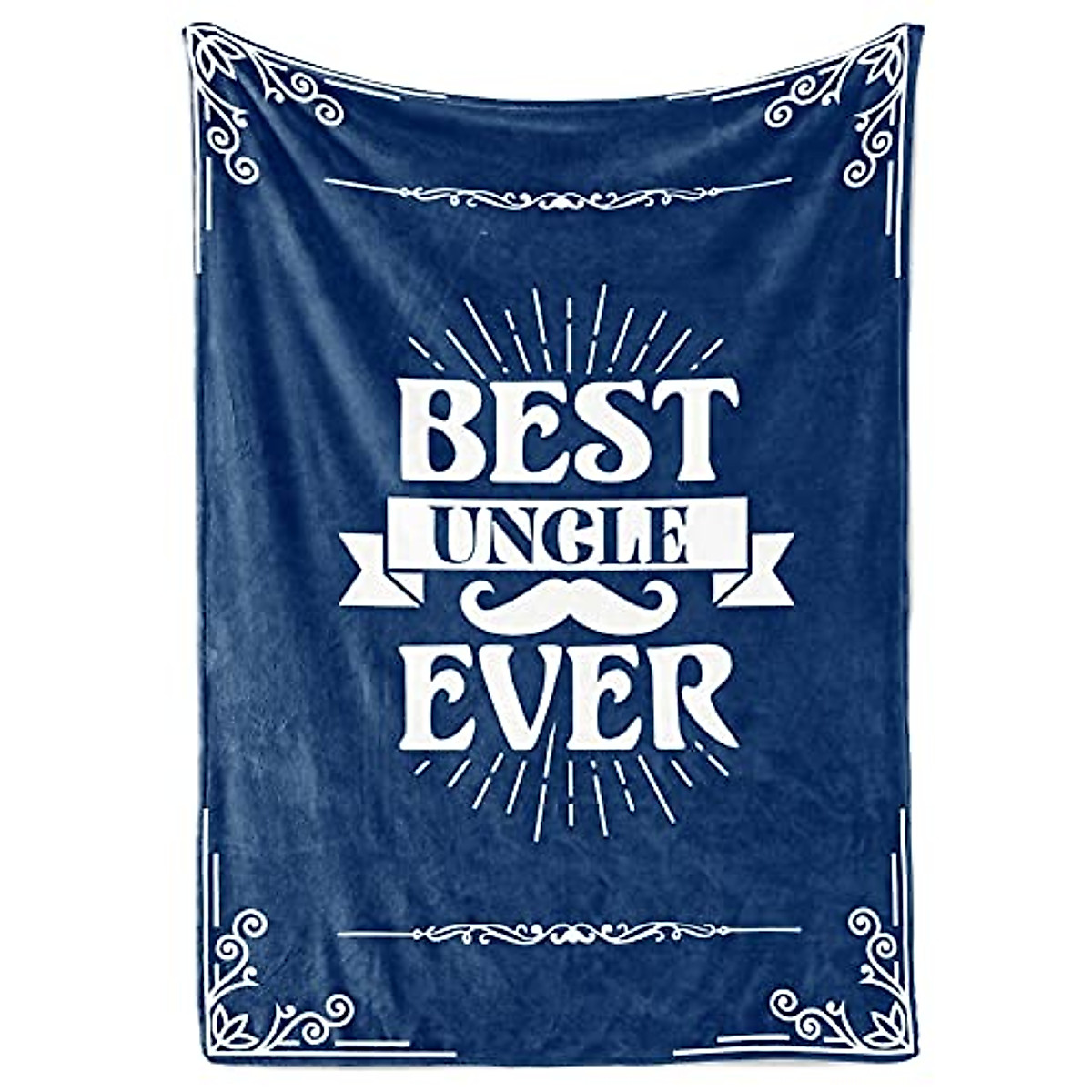 InnoBeta Gifts for Uncle, Throw Blanket for Uncle, Presents from Niece and Nephew for Christmas, Birthday, Father's Day - 50" x 65" Best Uncle Ever