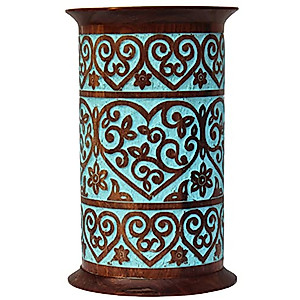 Wooden cremation urn(customized) | urns for ashes | cremation box | carving wooden urn | wooden urn for human ashes | wooden urn | carved boxes (Medium- with text)