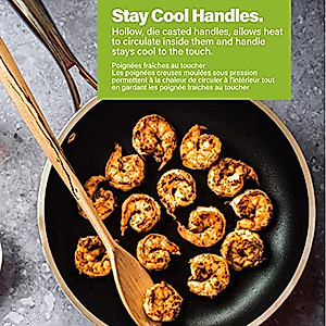 Gotham Steel 10-inch Nonstick Fry Pan Skillet with Ultra Durable Mineral and Diamond Triple Coated 100% PFOA Free, Skillet with Stay Cool Stainless-Steel Handle, Oven & Dishwasher Safe, As Seen on TV