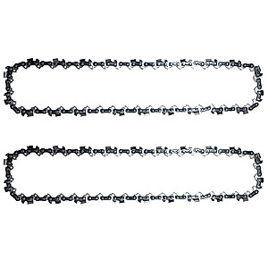 Opuladuo 2PC 12 Inch Chainsaw Chain for Greenworks 40V 20262 20292 Chainsaw, 12" Replacement Chain for Sun Joe SWJ698E 9A Chain Saw - 3/8" - .050" - 45 DL