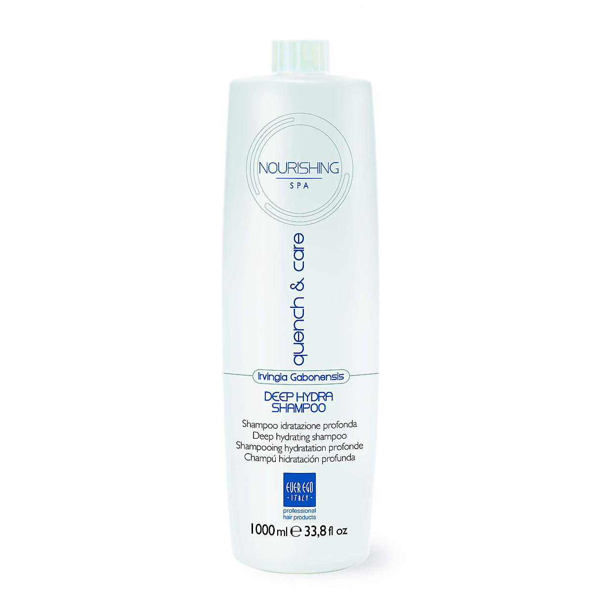 Ever Ego Italy Deep Hydra Shampoo For Dry, Frizzy, Stressed and Treated Hair | Conditioning and Hydrating Hair Care Product For Men And Women | 1 Liter Bottle