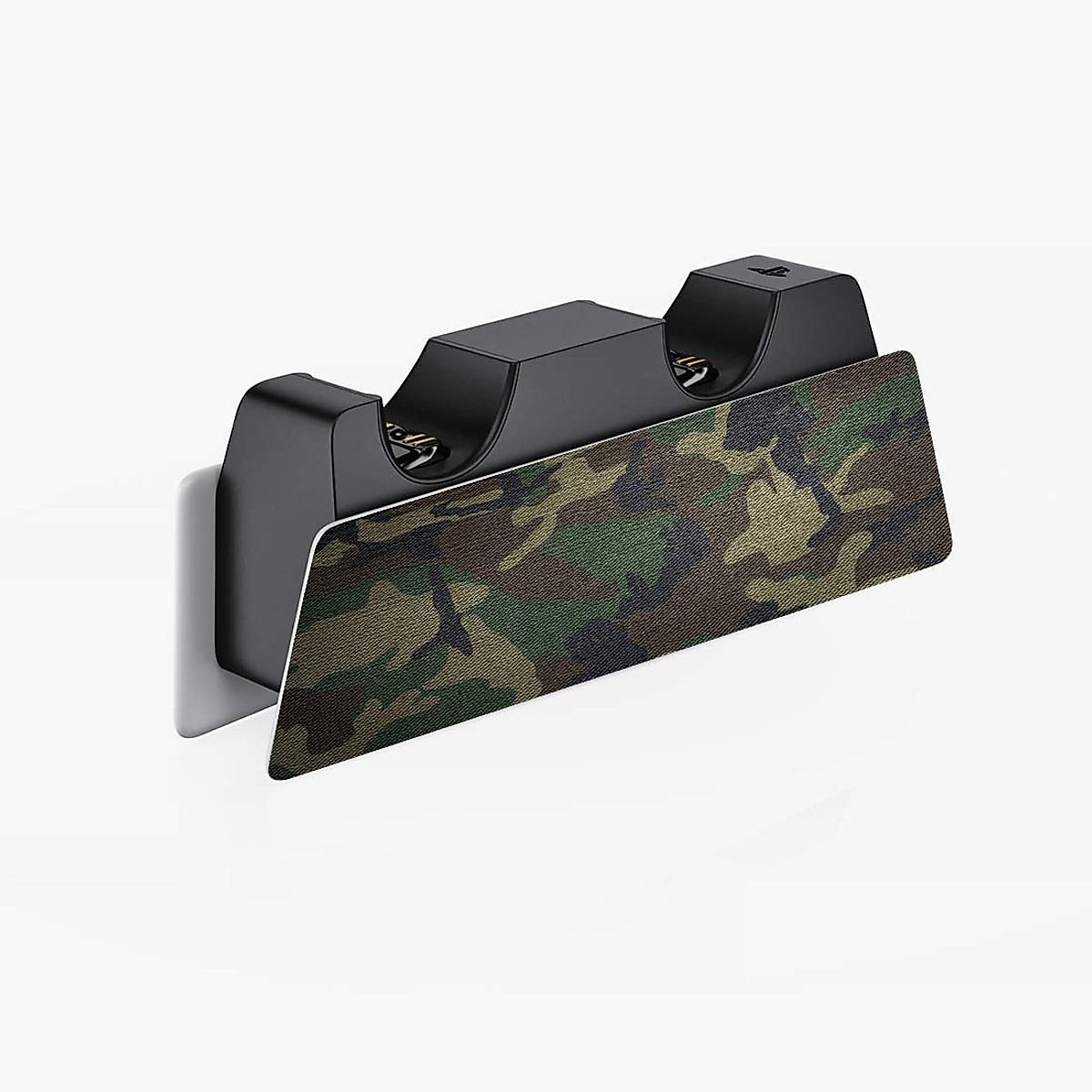 PlayVital Army Green Camouflage Full Set Skin Decal for ps5 Console Digital Edition, Sticker Vinyl Decal Cover for ps5 Controller & Charging Station & Headset & Media Remote