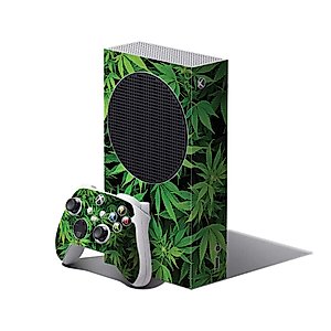 MightySkins Skin Compatible with Xbox Series S Bundle - Weed | Protective, Durable, and Unique Vinyl Decal wrap Cover | Easy to Apply, Remove, and Change Styles | Made in The USA (MIXBSERSCMB-Weed)