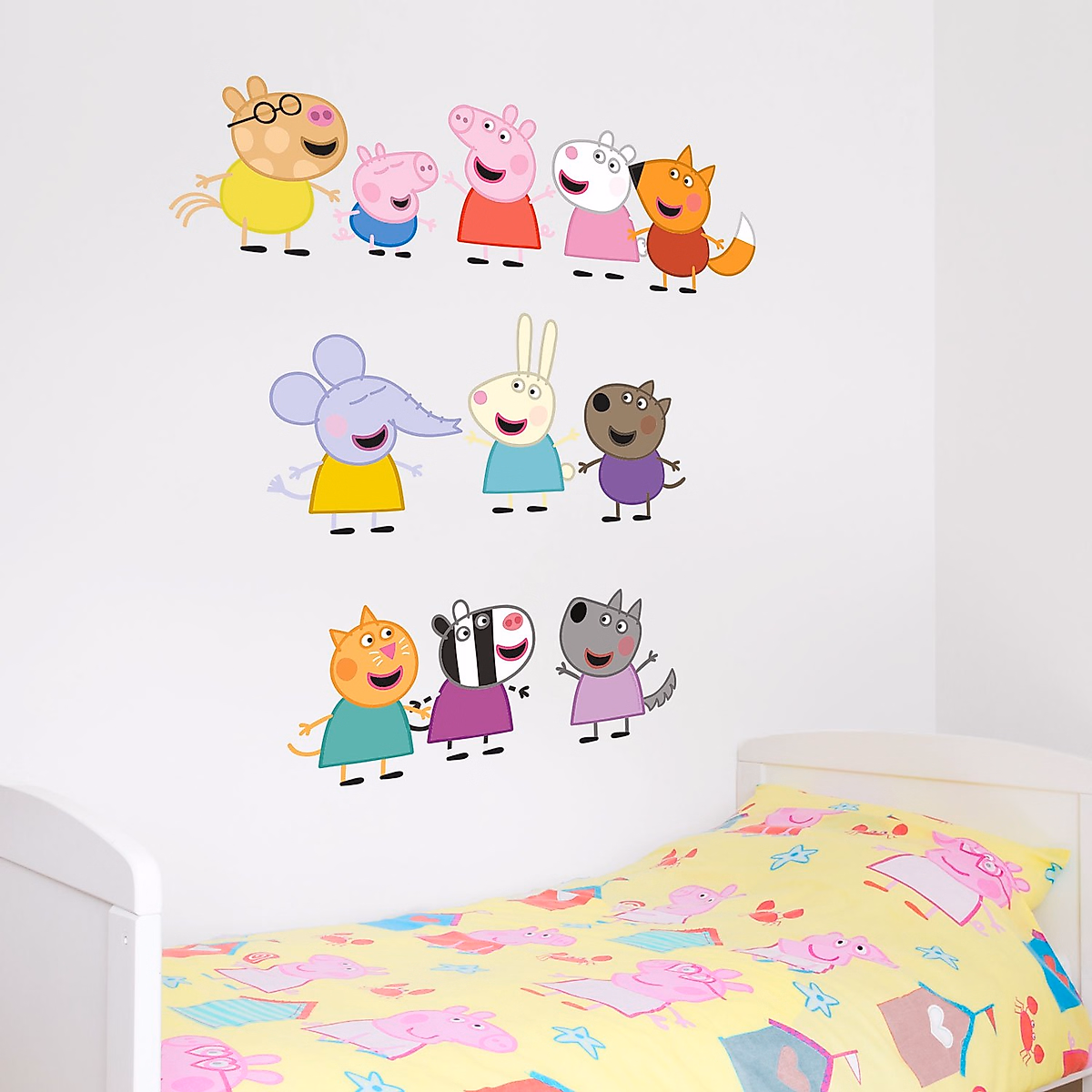 Peppa Pig's Friends Wall Stickers Set (Large Size) | Official Peppa Pig Wall Stickers Range