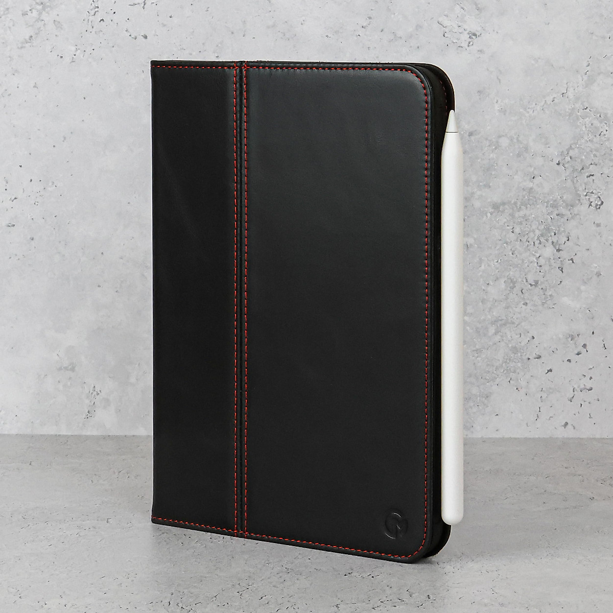 Casemade Real Leather Case Compatible with iPad Mini 7 (A17 Pro) / 6th Gen (2021) - Full-Grain Leather Cover, Auto Sleep/Wake, Dual Stand Position (Tan)