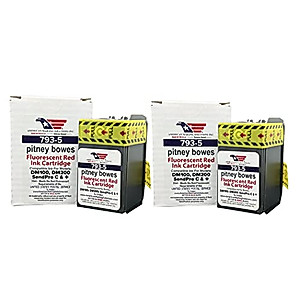 2-Pack | PB 793-5 Fluorescent Ink Cartridge Replacement for: SendPro 300, C200, C300, C400, C425 - DM Series P700, DM100, DM100i, DM125i, DM150i, DM175i, DM200L, DM225 Postage Meters