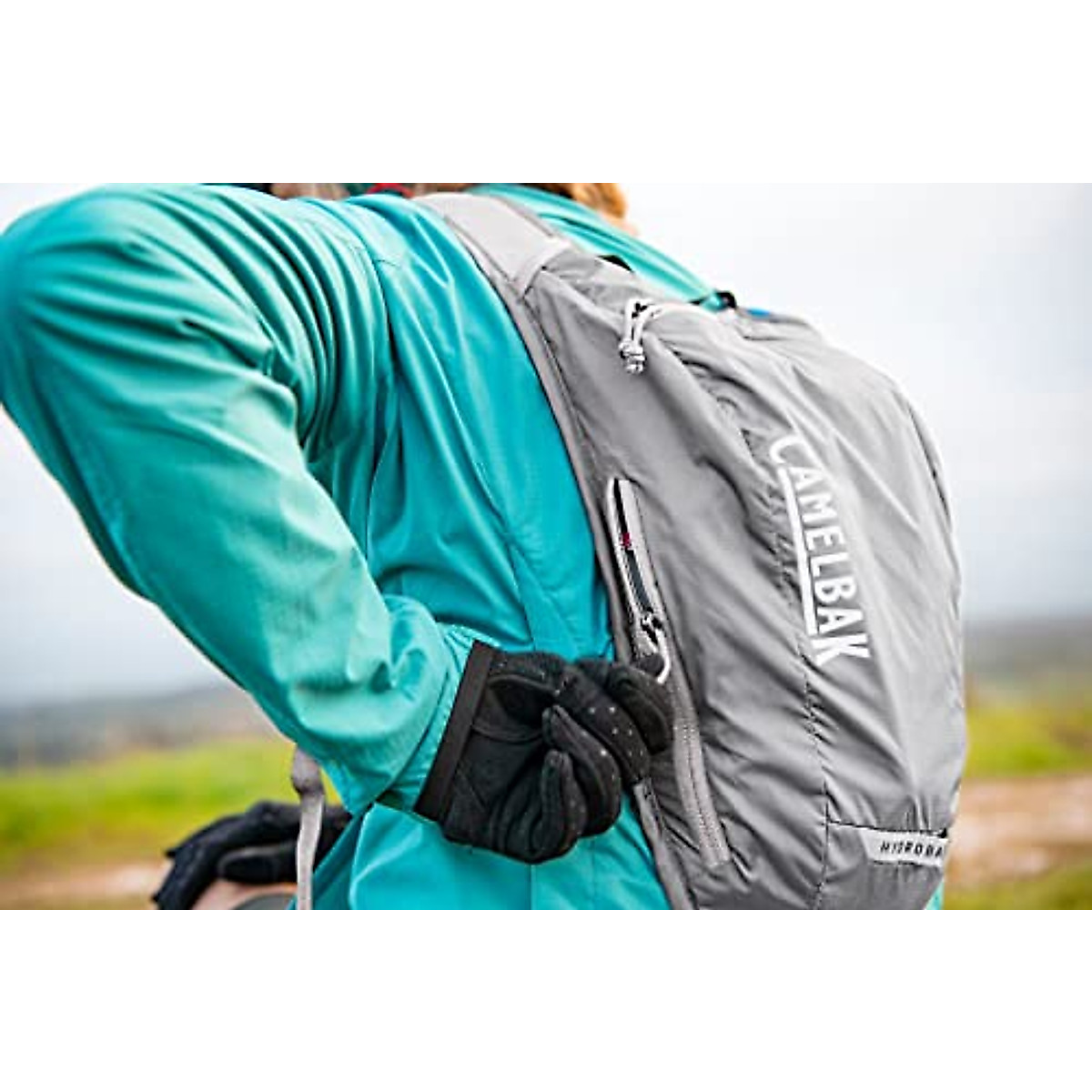 CamelBak Hydrobak Light Bike Hydration Backpack 50oz, Black/Silver